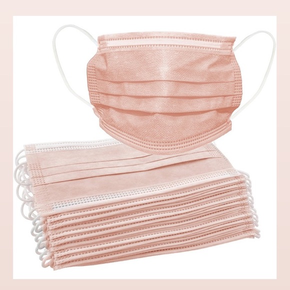 Kitsch | Accessories | Kitsch Disposable Face Mask Set Of 2 Pink Blush ...